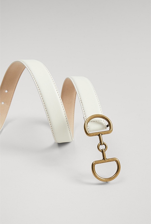 Marshmallow Alexandra Belt - WOMEN Belts | Trenery