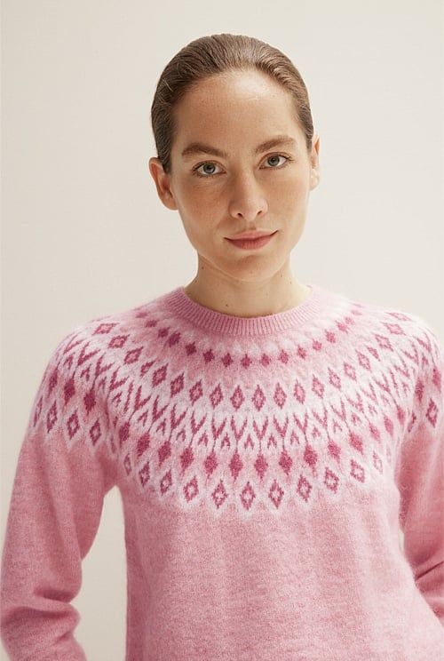 Primrose Jacquard Fair Isle Knit - WOMEN Knitwear | Trenery
