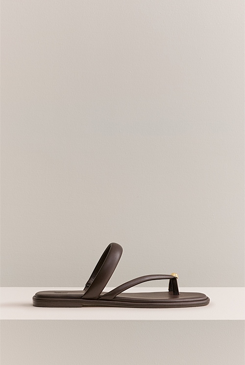 Chocolate Cora Sandal - WOMEN Sandals & Slides | Trenery