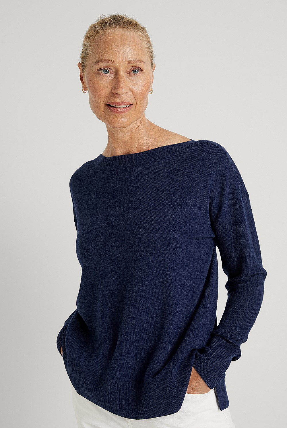 Night Sky Merino Boat Neck Pullover - WOMEN Knitwear | Trenery