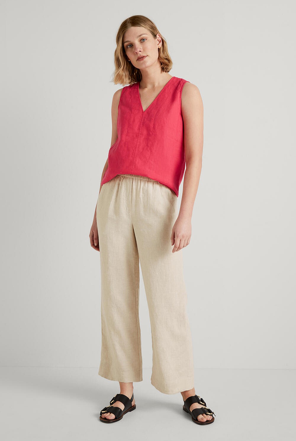 Watermelon Linen Shell Tank Top - WOMEN Shirts | Trenery