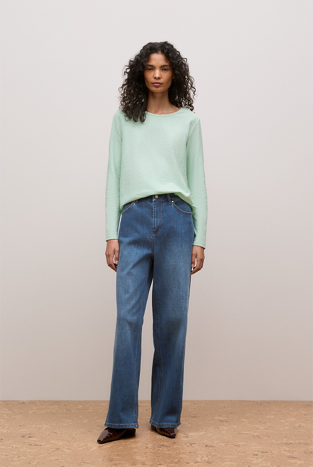 Peppermint Ottoman Marle Long Sleeve T-Shirt - WOMEN T-Shirts & Tops ...