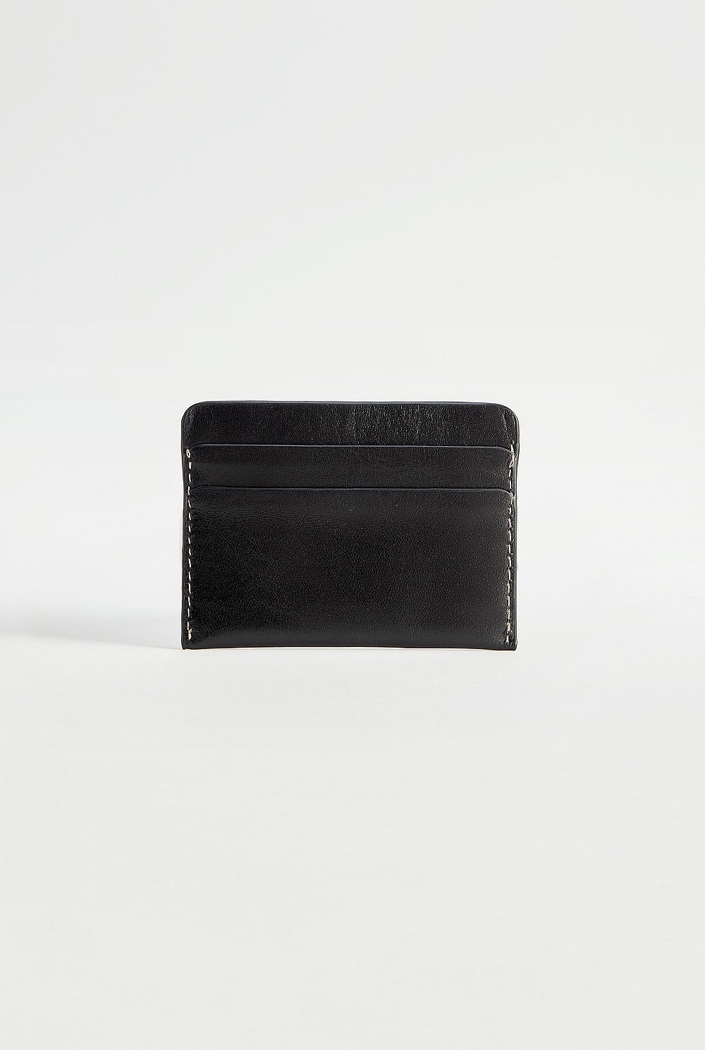 Black Contrast Stitch Credit Card Slip - MEN Bags & Wallets | Trenery